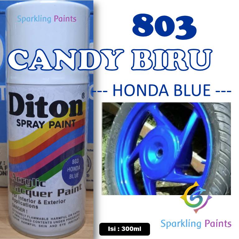 Jual Pilox Diton Honda Blue 803 Biru Candy Candytone Transparan Cat ...