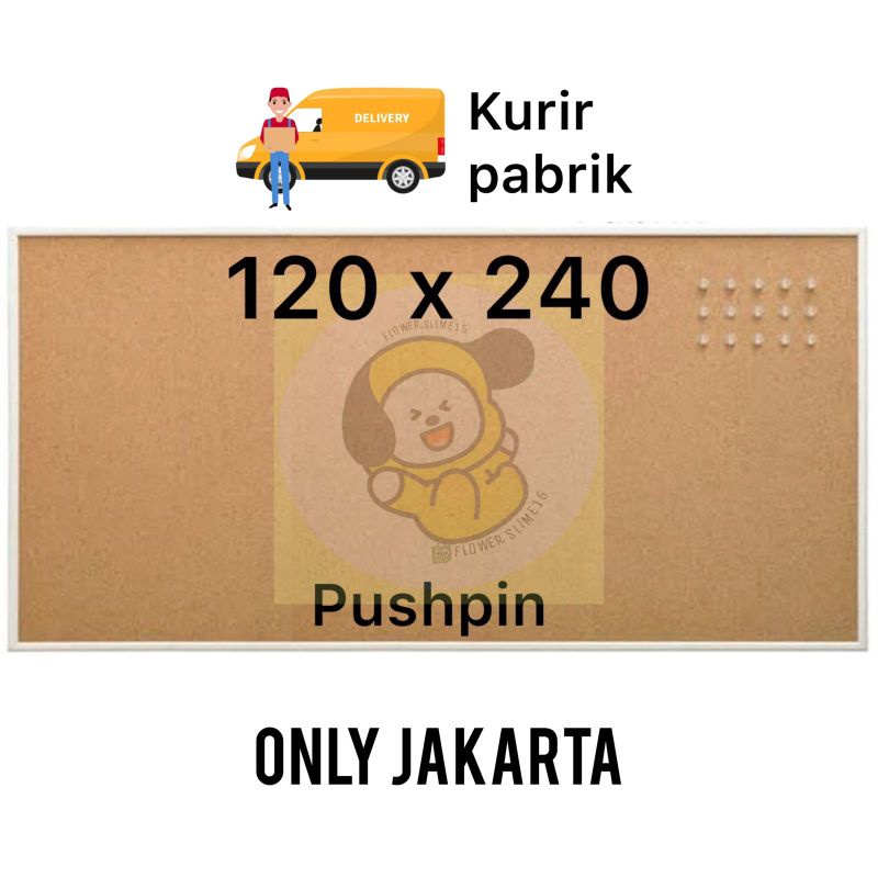 Jual Softboard sakura /Cork board /Push pin /Papan mading sakura READY ...