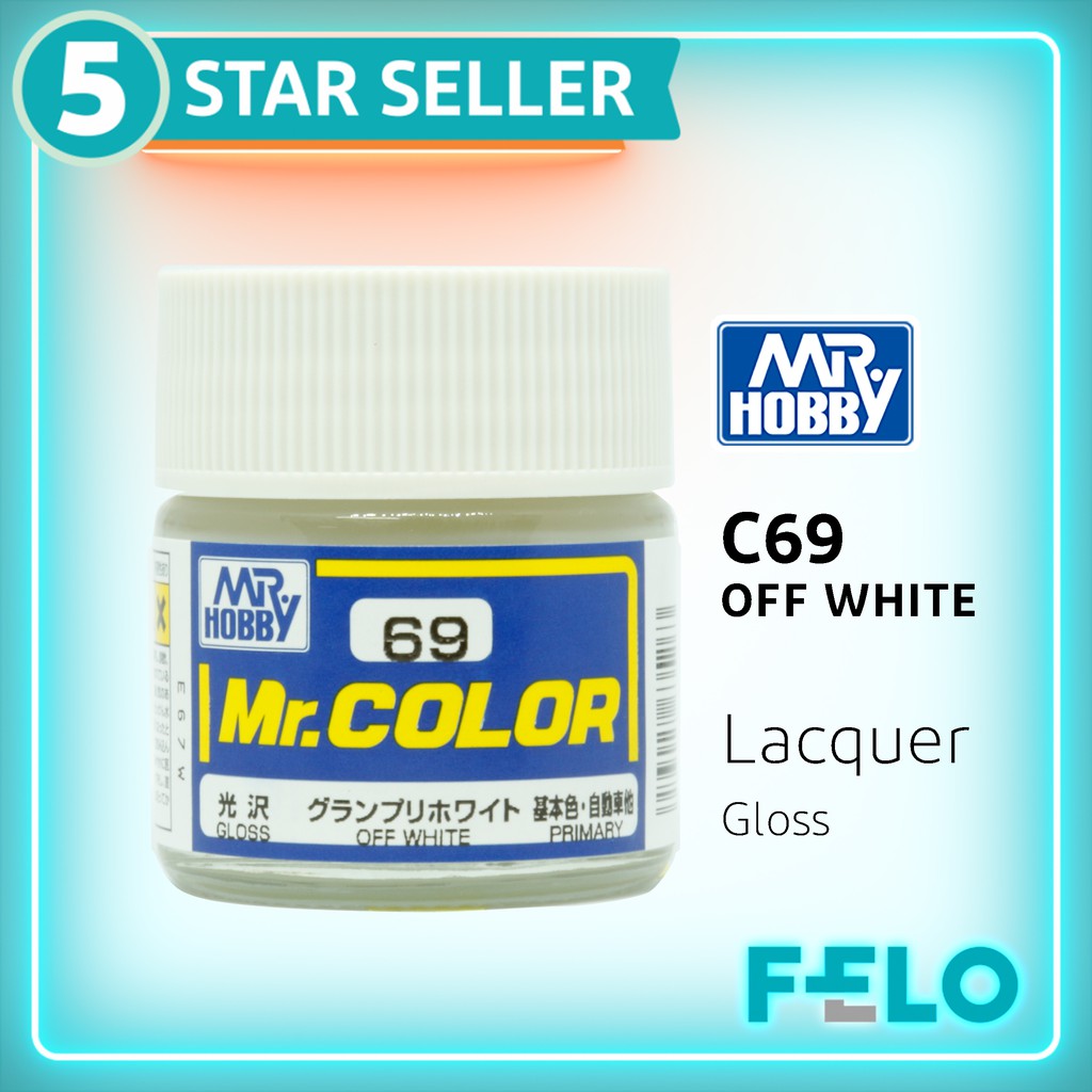 Jual CAT GUNDAM - MOKIT MR COLOR OFF WHITE C 69 / MR HOBBY C69 | Shopee ...