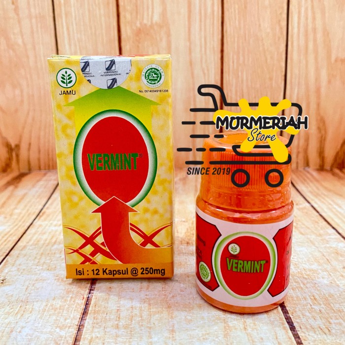 Jual VERMINT Botol isi 12 Kapsul Cacing - Obat Tipes & Demam Vermin ...