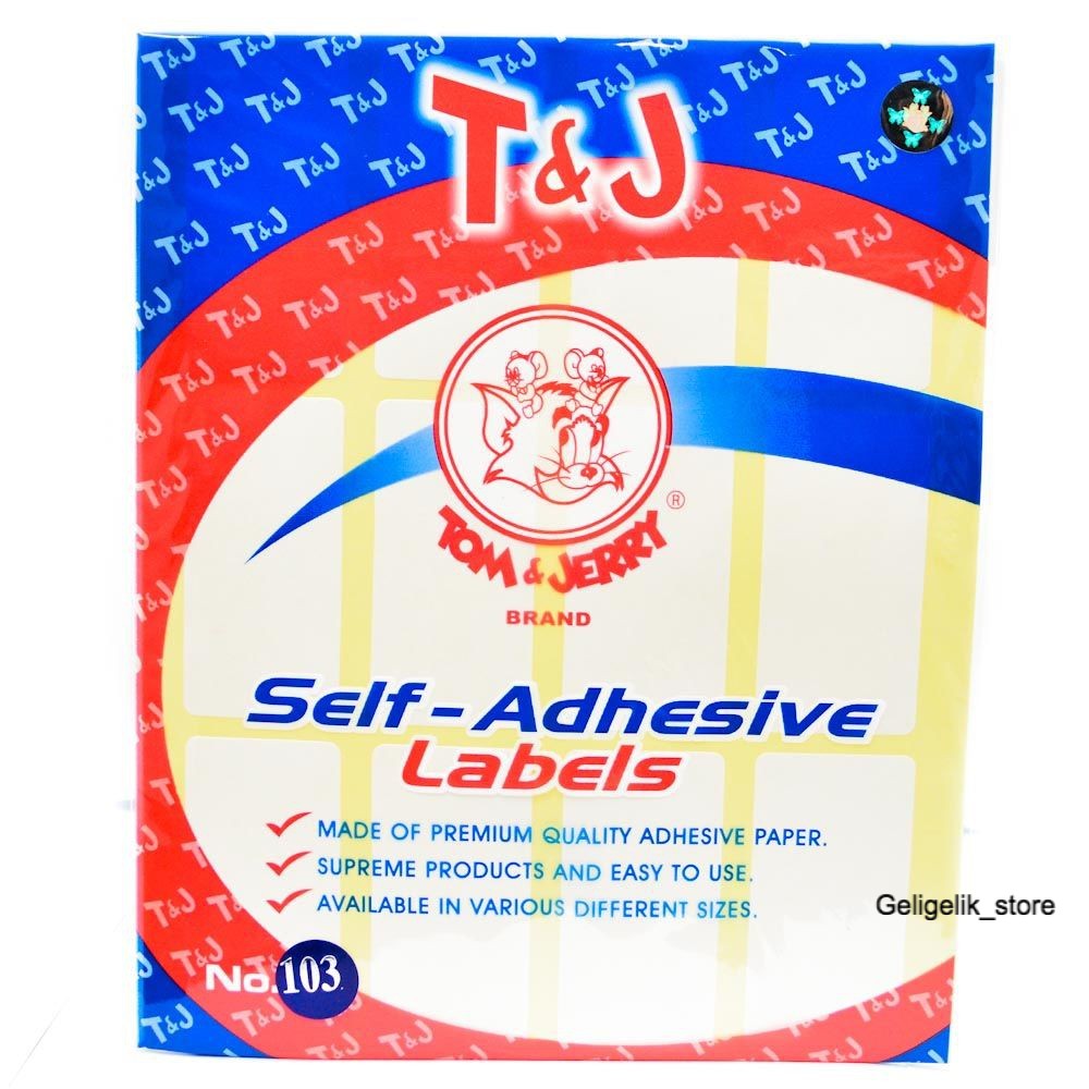 Jual STICKER LABEL NAMA TOM AND JERRY 103 | Shopee Indonesia