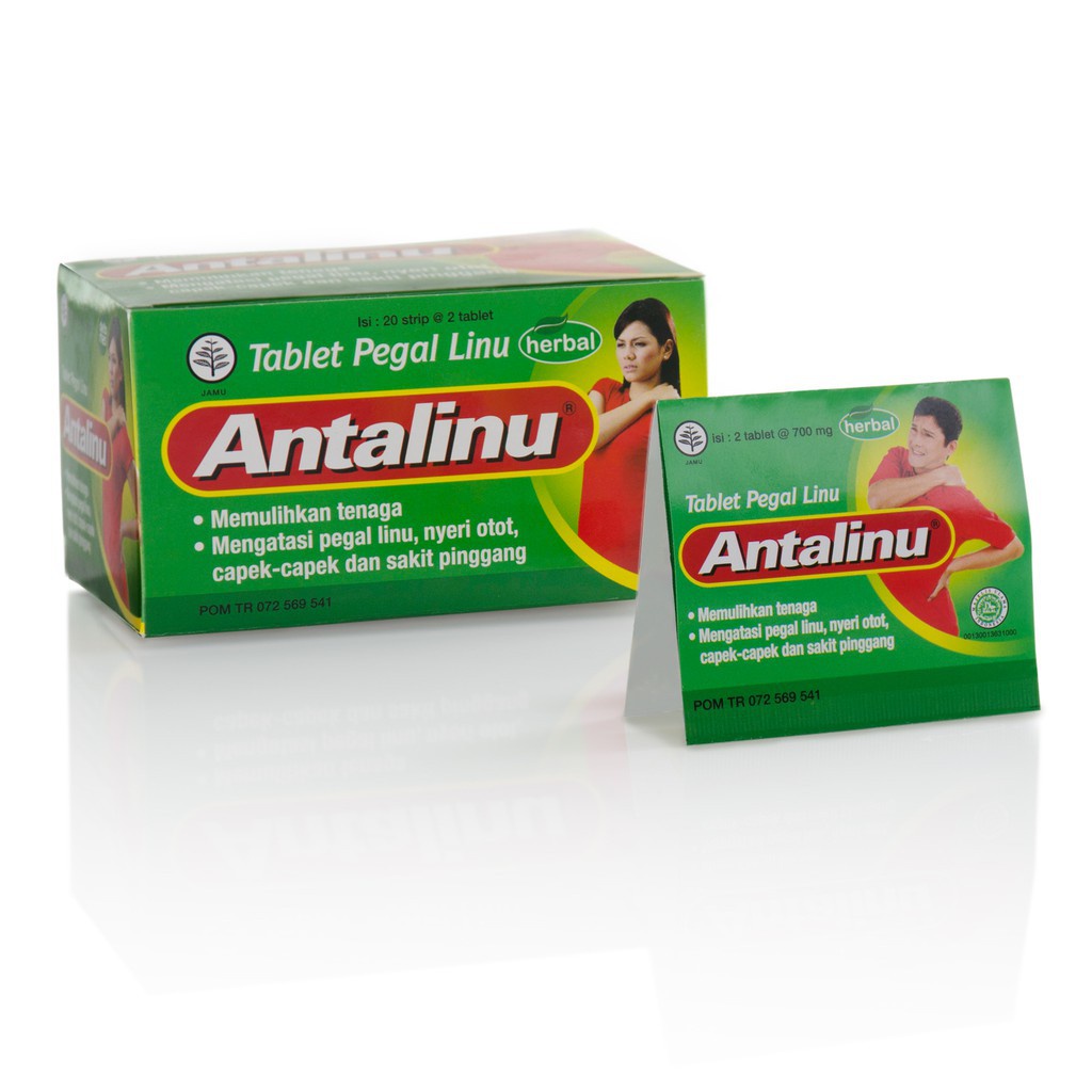 Jual Antalinu Box ( 20 strip isi 2 kapsul ) Obat Pegal Linu Herbal ...