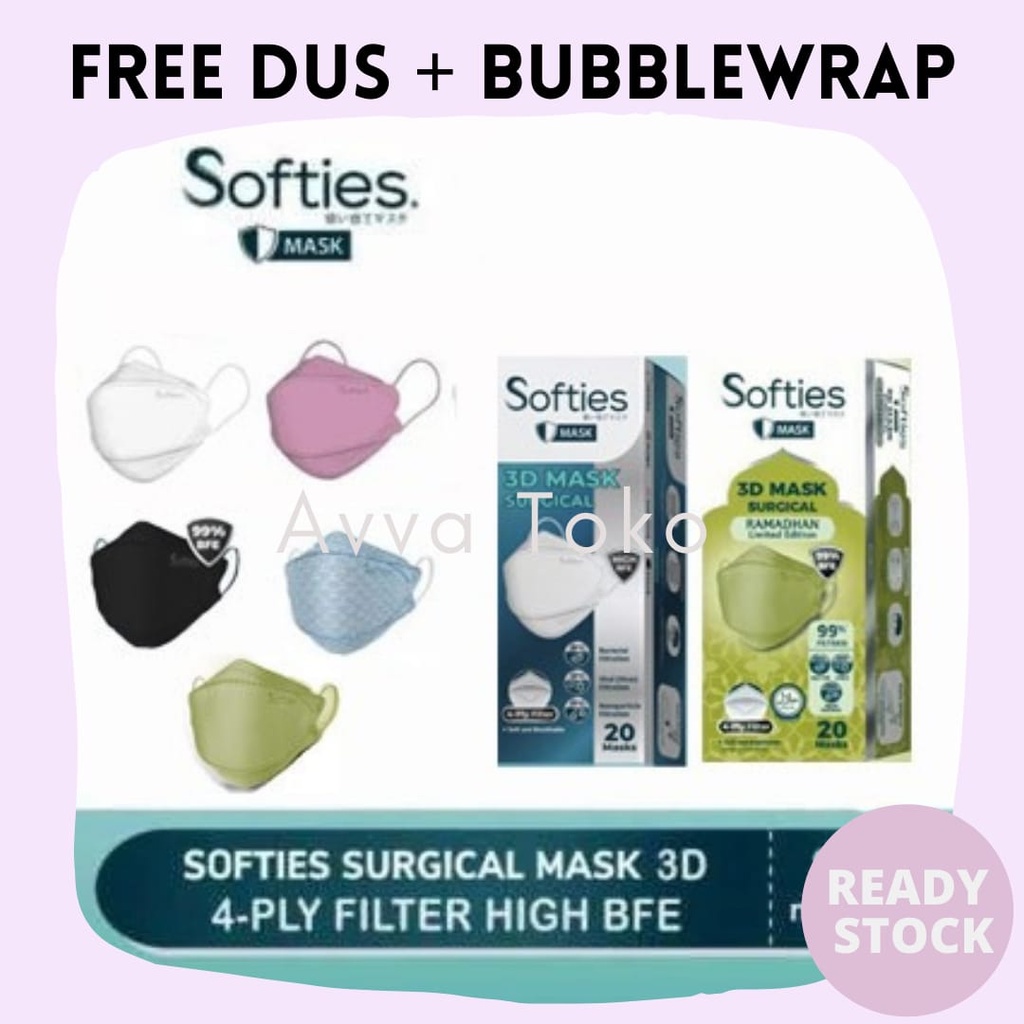 Jual Softies 3D mask Surgical 4 ply|Softies 3D JAPAN|Masker evo murah ...