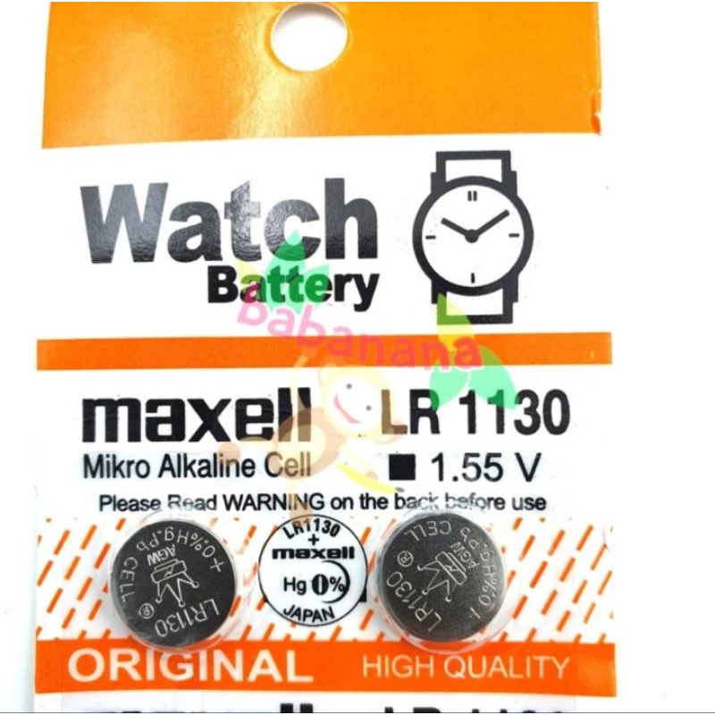 Jual Maxell LR1130 Baterai jam kancing battery button kecil watch LR 1130 | Shopee Indonesia