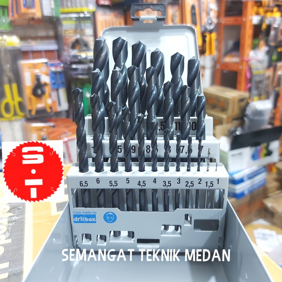 Jual NACHI MATA BOR BESI KAYU HSS SET 25pcs 1mm 1 mm - 13mm 13 mm HSS NACHI | Shopee Indonesia