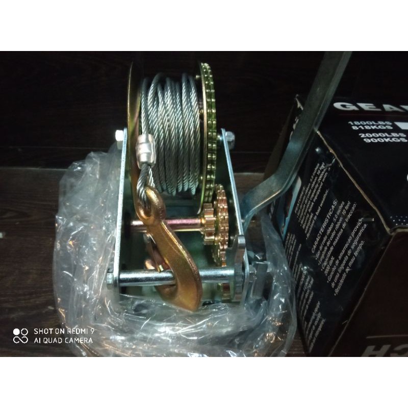 Jual Alat derek manual 2000lbs 1 ton+ Sling baja 10 meter katrol alat ...