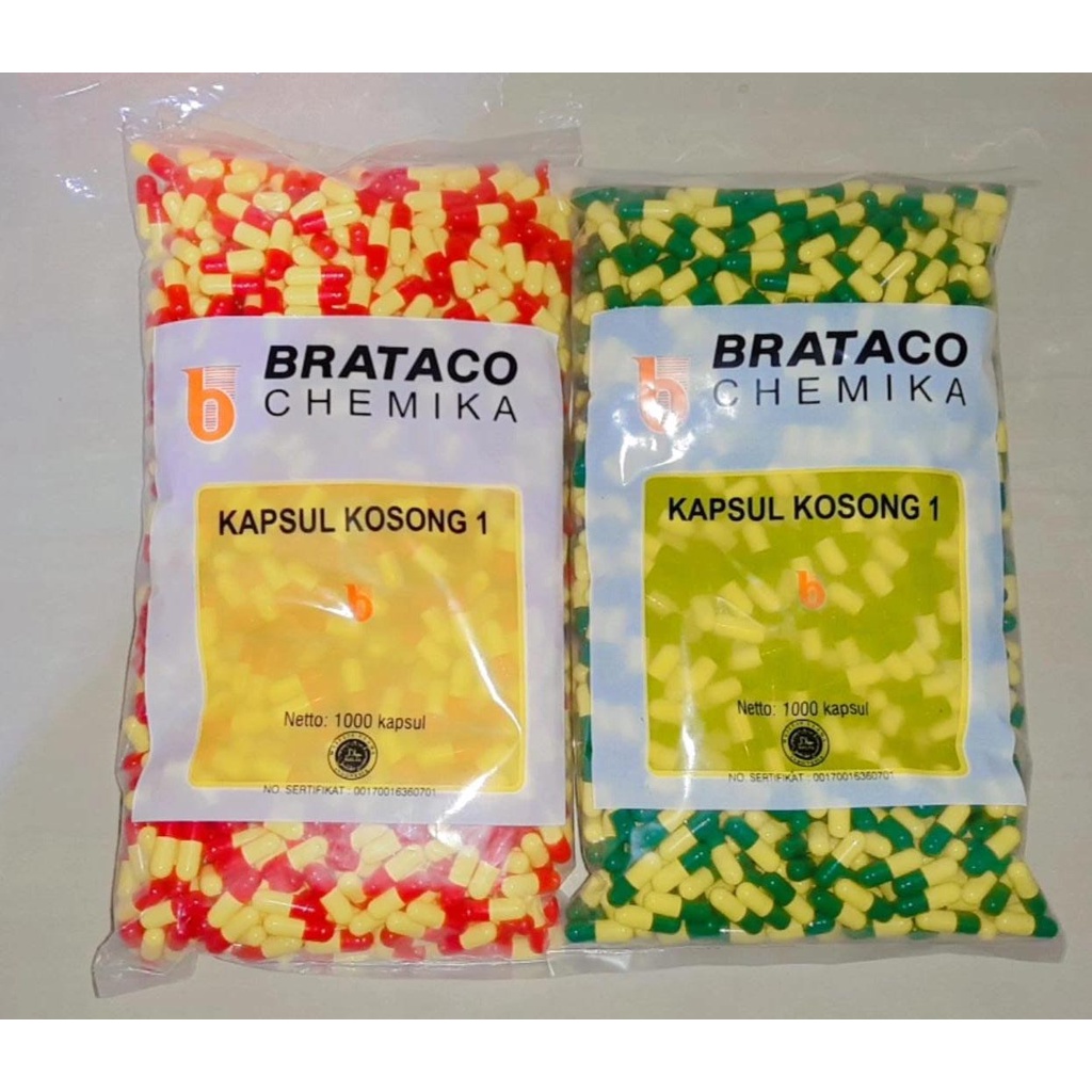 Jual Kapsul Kosong 1 Isi 1.000 Kapsul Marek Brataco Dan Marek Lokal ...