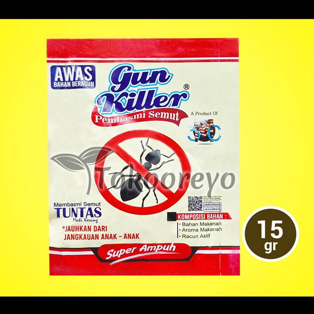 Jual GUN KILLER PEMBASMI SEMUT SACHET 15 GRAM INSEKTISIDA | Shopee ...