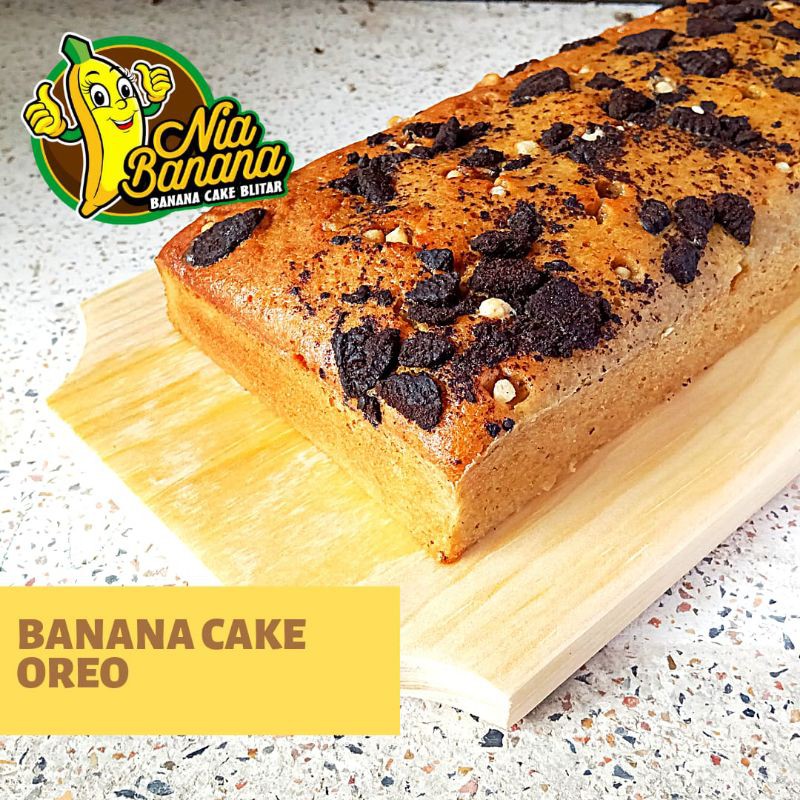 Jual NIA BANANA CAKE TOPPING OREO KACANG | Shopee Indonesia