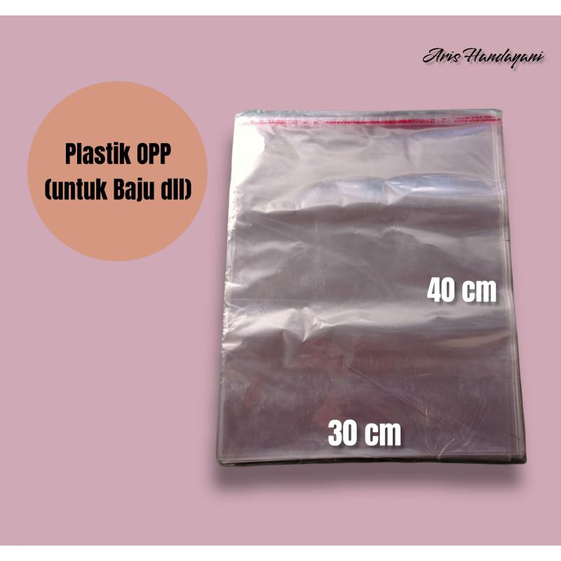 Jual Plastik OPP BENING, plastik OPP, plastik bening 30×35 cm, plastik ...