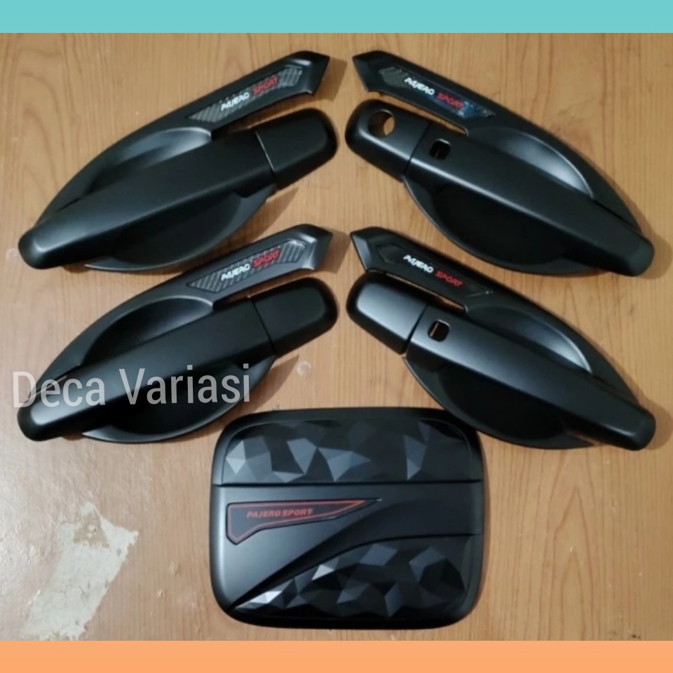Jual Paket Outer Door Cover Handle Pegangan Pintu Tank Cover All New Pajero 2016 - Up Premium ...