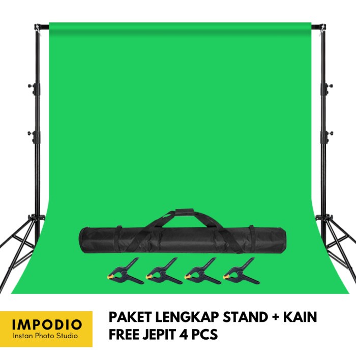 Jual Paket stand backdrop + Kain backdrop kualitas Terbaik IMPODIO uk ...