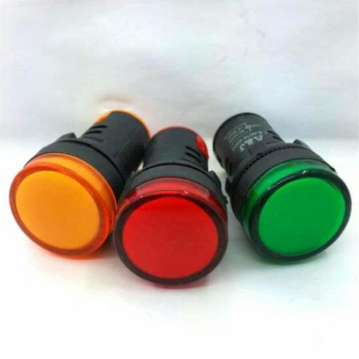 Jual Pilot Lamp LED 22mm Red Yellow Green Merk FORT | Shopee Indonesia