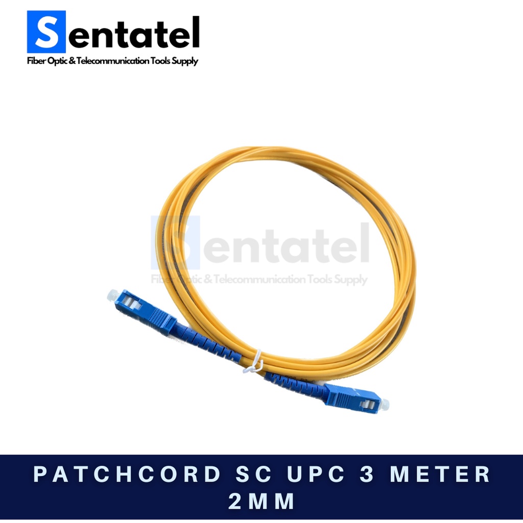 Jual (3 METER) Patchcord SC UPC 3M 2mm Simplex | Shopee Indonesia