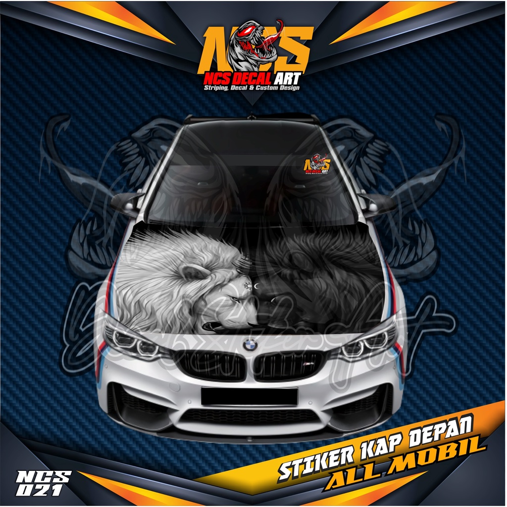 Jual stiker mobil stiker cap mobil stiker kap depan mobil sticker ...