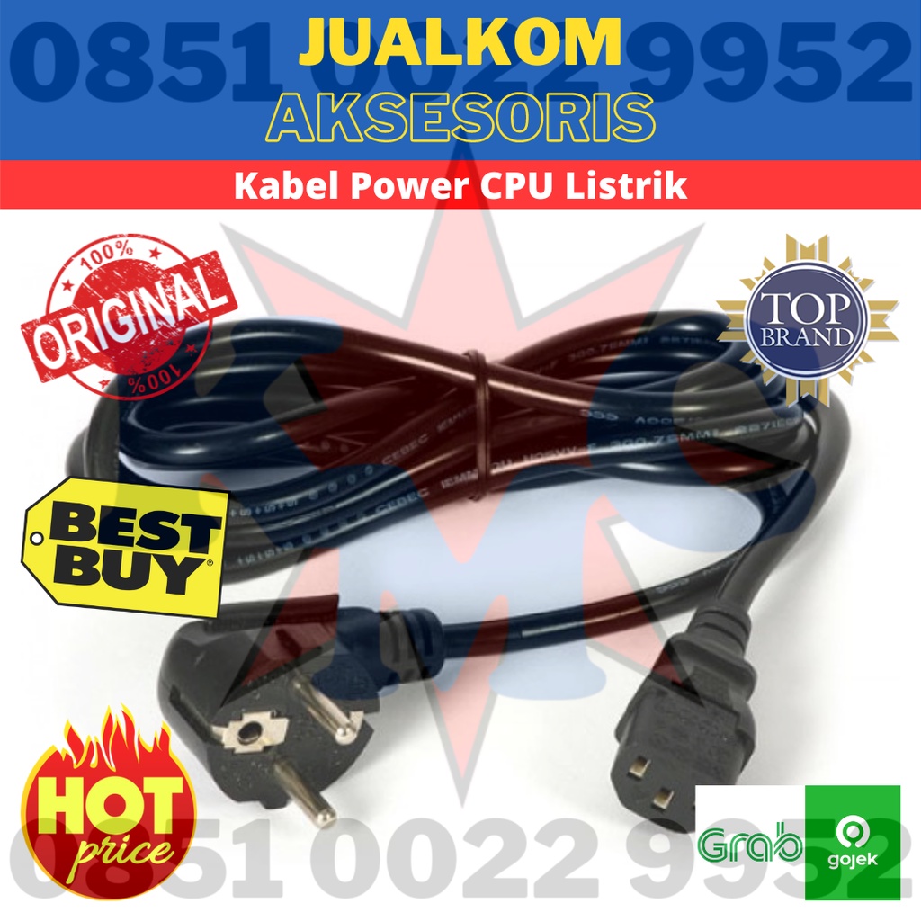 Jual Kabel Power CPU Listrik 1.5 Meter | Shopee Indonesia