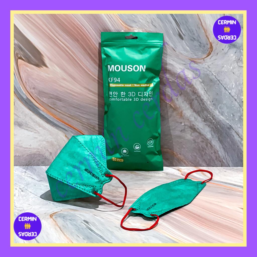 Jual [ Mouson ] Masker KF94 Warna Premium isi 10 Pcs 4 Ply Korea Mask ...
