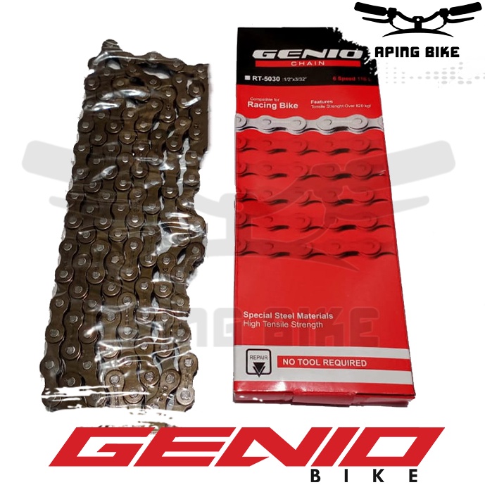 Jual Rantai Sepeda 6 7 Speed Genio RT 5030 Rante Chain Genio RT-5030 ...