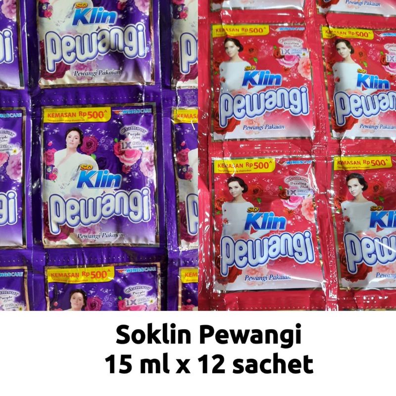 Jual SOKLIN PEWANGI Double perfume pelembut dan pewangi pakaian 1 ...
