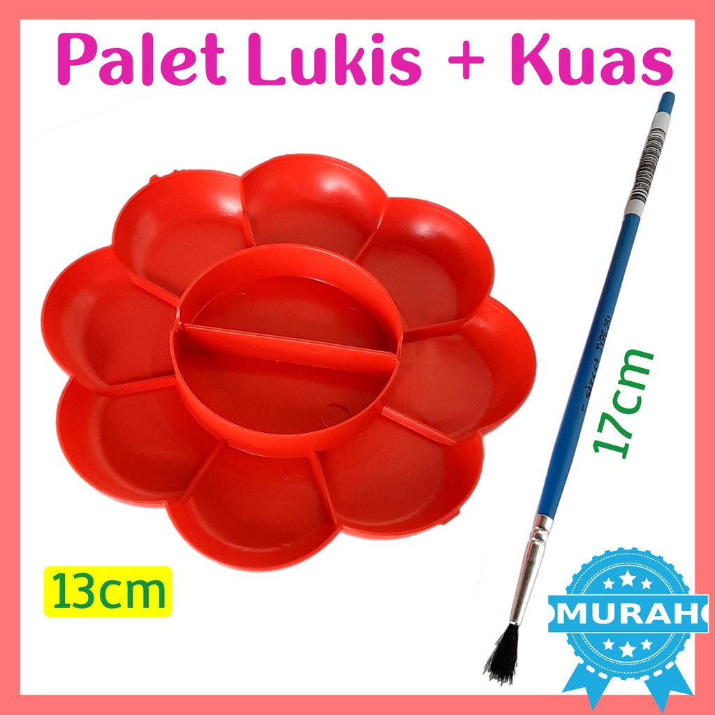 Jual Paket Melukis / KUAS Lukis dan PALET cat lukis | Shopee Indonesia