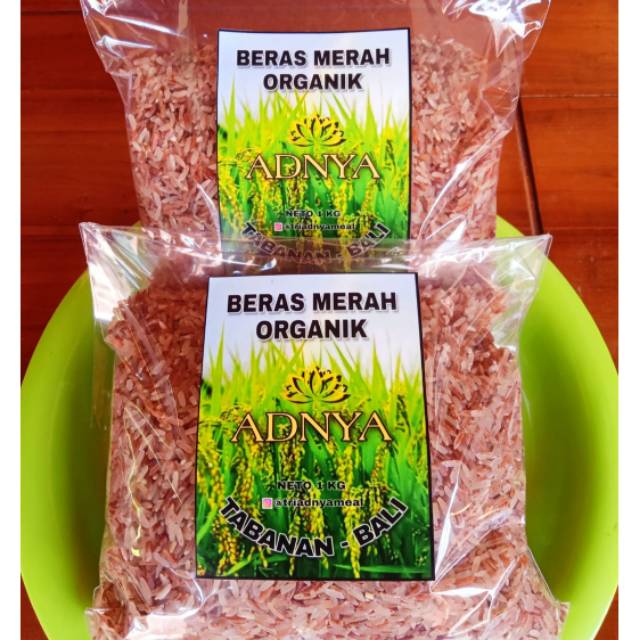 Jual Beras Merah Organik Tabanan Bali 1KG | Shopee Indonesia