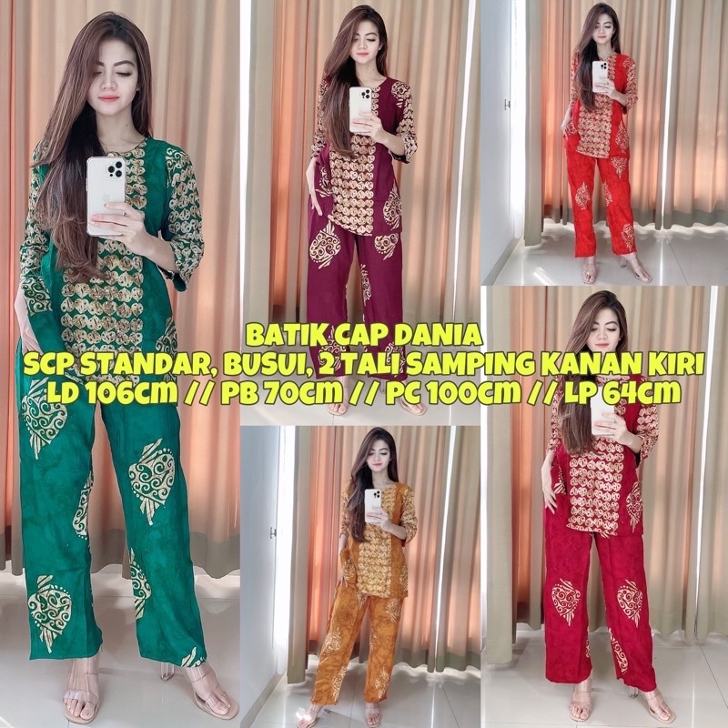 Jual STELAN BATIK CAP | BATIK CAP DANIA EXCLUSIVE | Shopee Indonesia