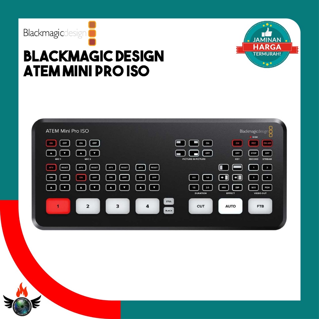 Jual Blackmagic Design ATEM Mini Pro ISO HDMI Live Stream Switcher ...