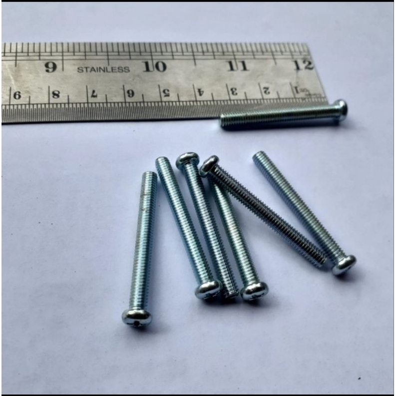 Jual Baut JP M4X35 PANJANG 3,5CM / BAUT OBENG PLUS PANJANG 3,5CM | Shopee Indonesia