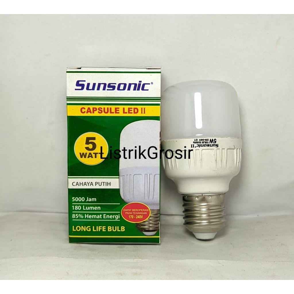 Jual Lampu PanaLed Premium 5W 10W 15W 20W 30W 40W 50 w 60 Watt Kapsul LED T Bulb Bohlam Tabung ...