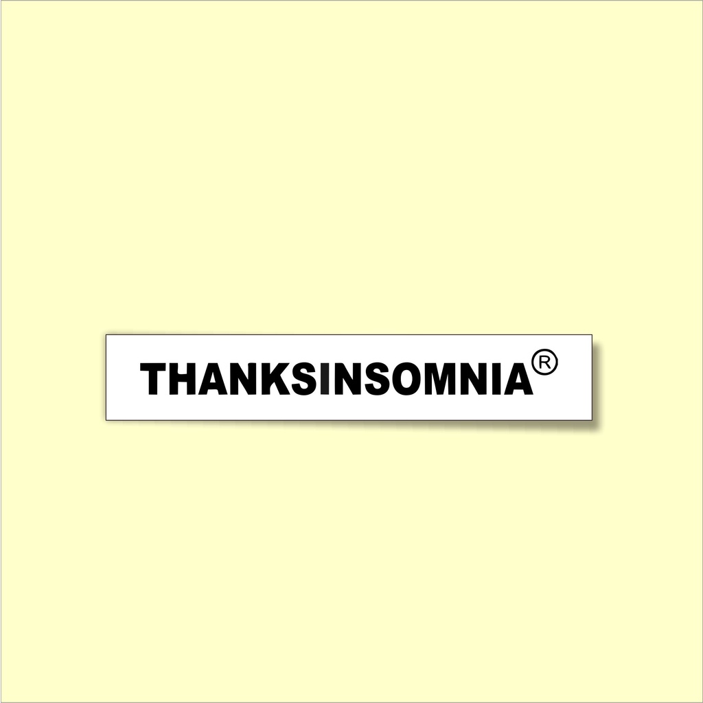 Jual Stiker brand distro Thanksinsomnia stiker murah bahan graftac anti ...