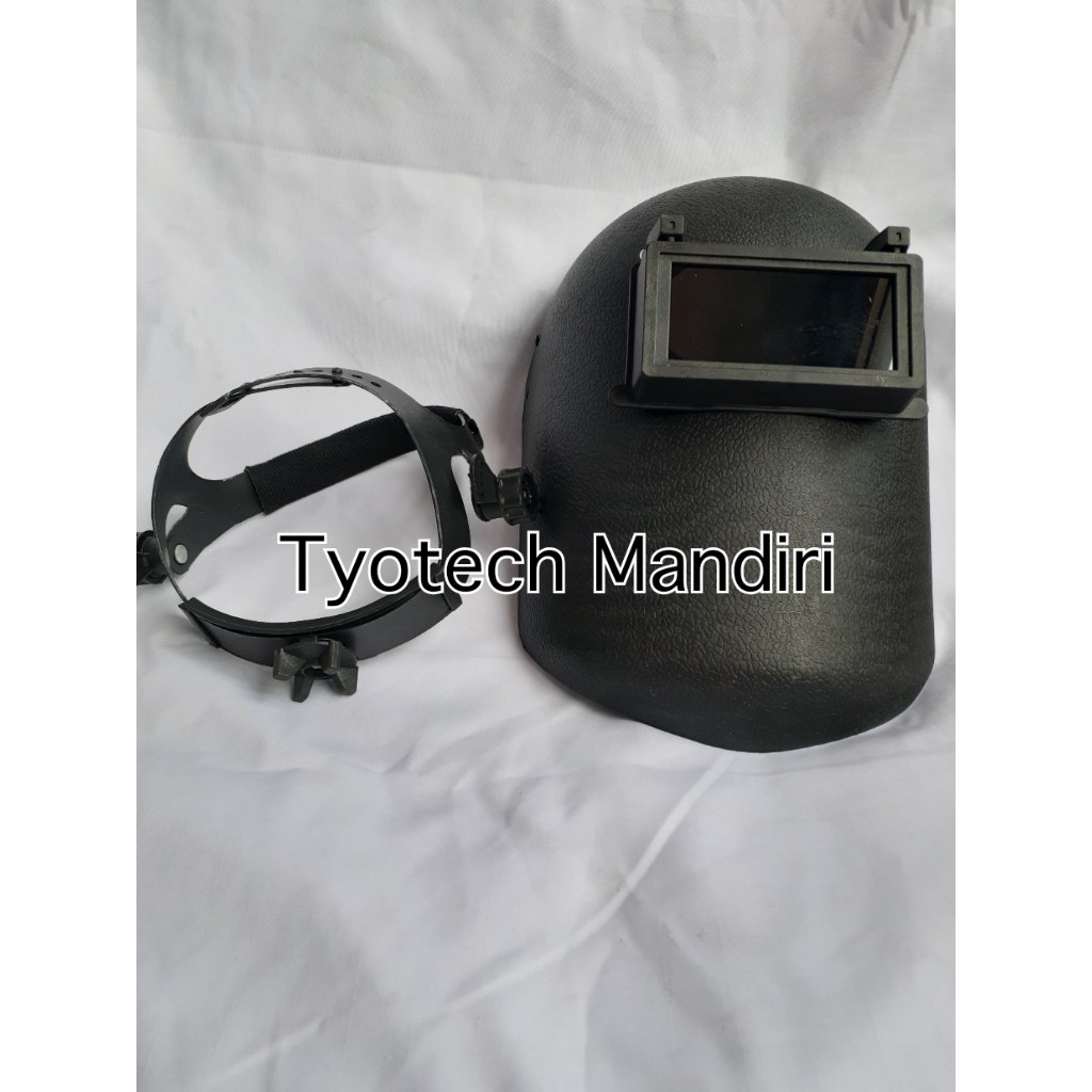 Jual Kedok Las / Helm Las / Topeng Las Kepala + Kaca | Shopee Indonesia