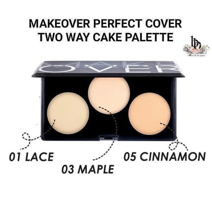 Jual MAKEOVER Two Way Cake Palette 3x12g | Shopee Indonesia