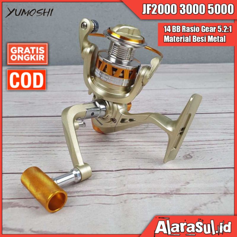 Jual Reel Pancing Murah Rill Pancing Alat Pancing YUMOSHI JF2000 3000 ...