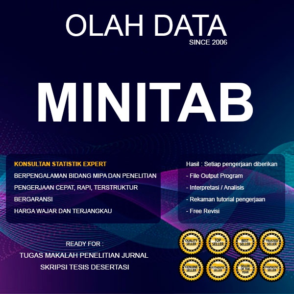 Jual Jasa Analisis Olah Data Penelitian MINITAB Lengkap Dengan ...