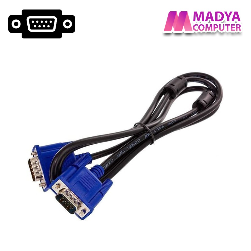 Jual Kabel VGA / D-Sub Male to Male (1.5m / 3m / 5m / 10m/ 15m) | Shopee Indonesia