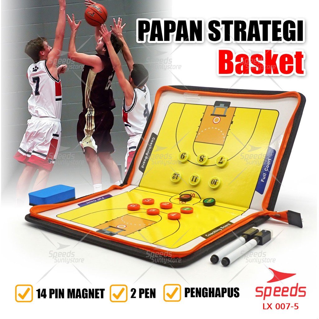 Jual SPEEDS Papan Strategi Taktik Pelatih Basket BasketBall Coach Board ...
