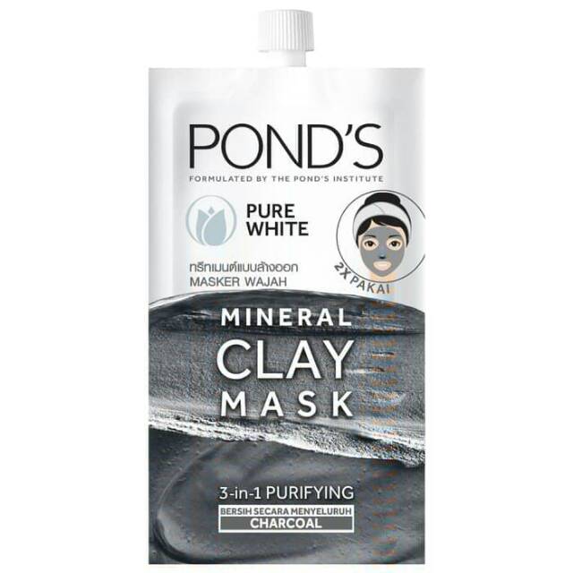 Jual POND'S Pure White Clay Mask 8g | Shopee Indonesia