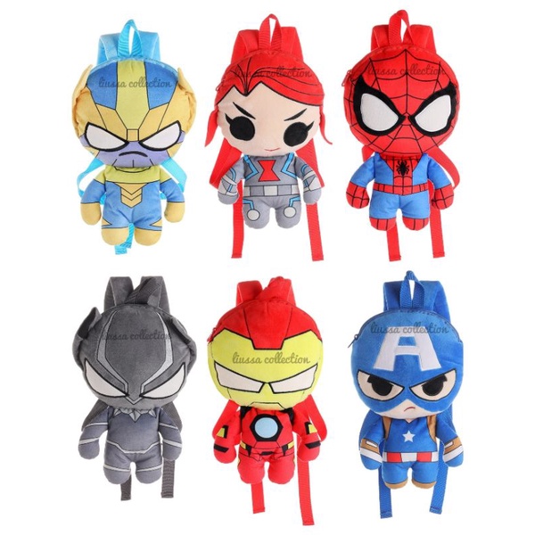 Jual Tas Miniso - Marvel Collection Plush Backpack | Shopee Indonesia