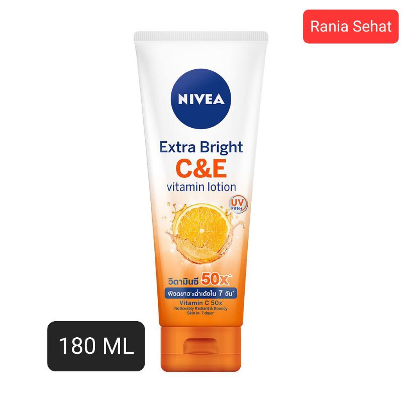 Jual NIVEA Extra Bright C&E Vitamin Lotion 180ml | Shopee Indonesia