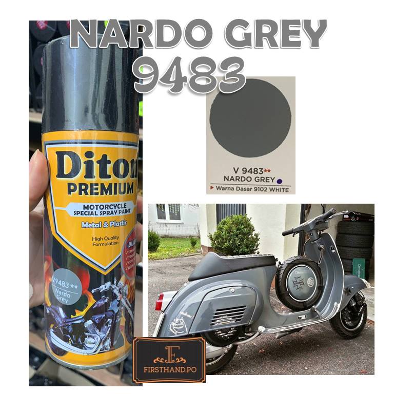 Jual Cat Pilox Diton Premium Vespa Nardo Grey 9483 Warna Abu Abu Muda ...