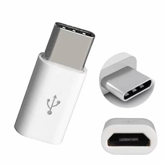 Jual Micro USB to Type C Micro USB Female to type C Male Adapter ...
