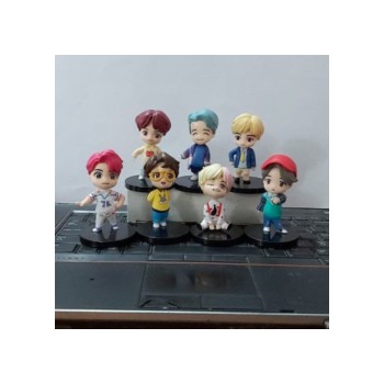 Jual Miniatur BTS KPOP boyband korea jungkook taehyung suga jhope jimin jin - TinyTan Berdiri ...