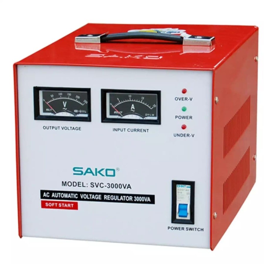 Jual Stabilizer SAKO SVC 3000 Automatic Voltage Regulator SVC-3000 SVC-3000VA Stabil | Shopee ...