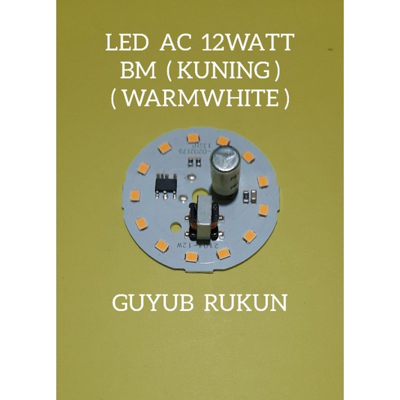 Jual LED AC 12WATT WARMWHITE/KUNING | Shopee Indonesia