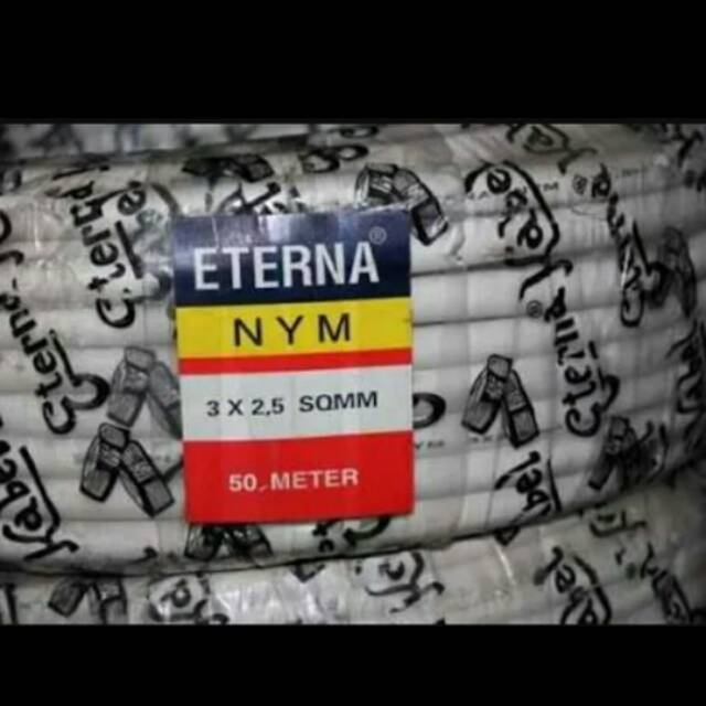 Jual KABEL ETERNA NYM 3 x 2.5 mm Per Roll 50mtr | Shopee Indonesia
