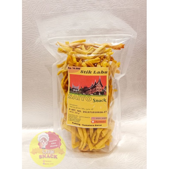 Jual SAIYO SNACK / STIK LABU / CEMILAN / OLEH OLEH / SNACK | Shopee ...