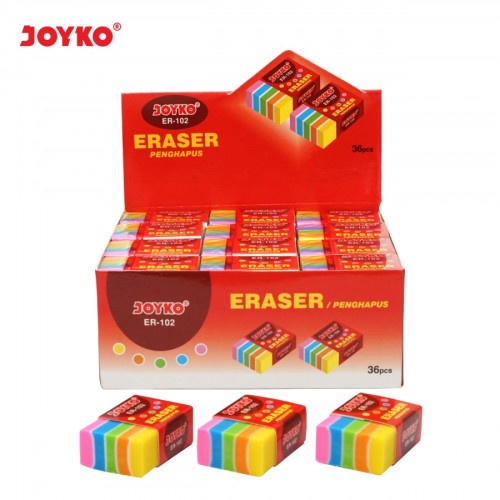 Jual Penghapus JOYKO RAINBOW ER-102 setip stip Eraser hapusan pensil ...