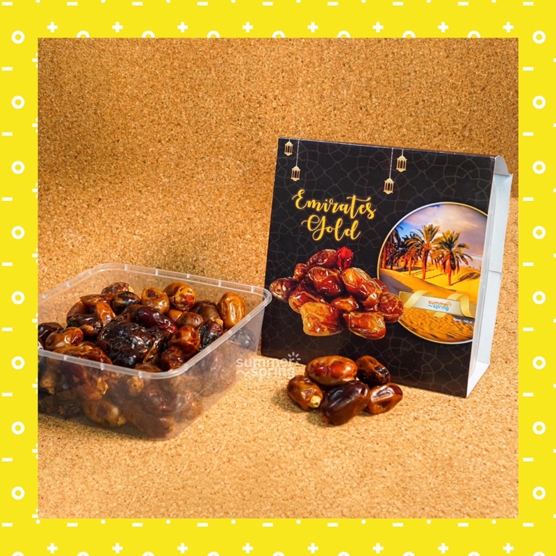Jual Kurma Emirates Gold Box 500 gr gram Kurma Manis Enak dan Lembut ...
