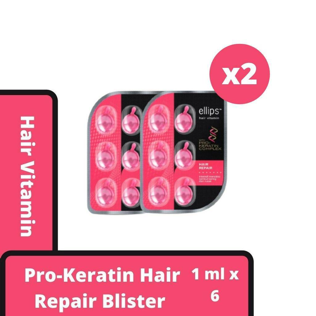 Jual Ellips Hair Vitamin Pro Keratin Hair Repair Blister 12 x 1 mL ...