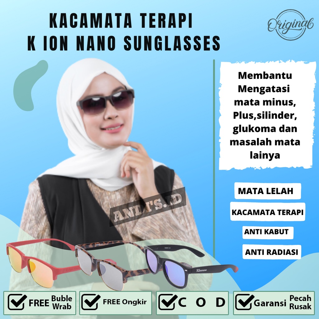 Jual K Ion Nano Premium 7 Sunglasses Kacamata Terapi Minus Plus Katarak Glukoma Baca Antiradiasi ...